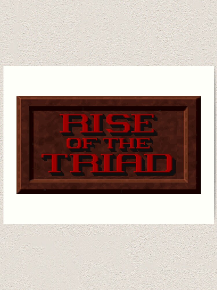 "Rise of the Triad Prototype Logo" Art Print by TrashConno | Redbubble