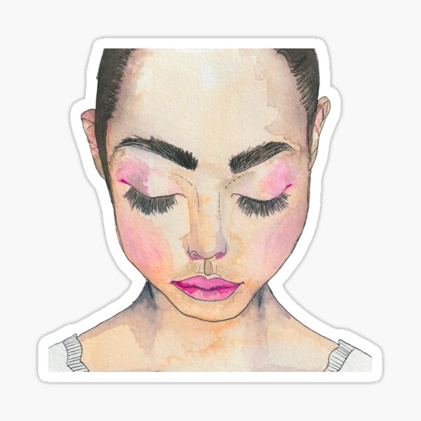 "Looking Down" Sticker by emlevenson | Redbubble