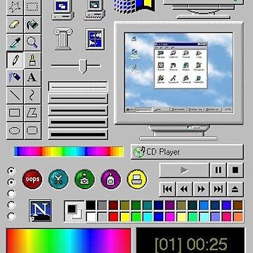 "Windows 95" Sticker for Sale by megswegs | Redbubble