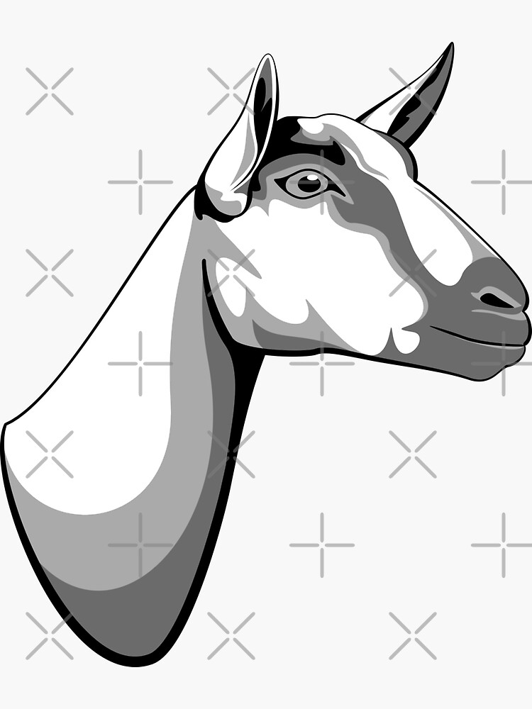 "Alpine Goat" Sticker for Sale by missikk2 | Redbubble