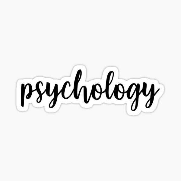 "psychology" Sticker for Sale by clairekeanna | Redbubble