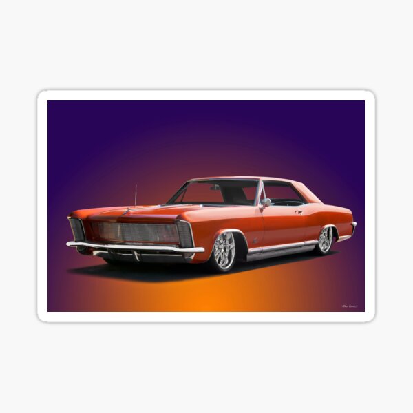 "1965 Buick Custom Riviera" Sticker for Sale by DaveKoontz | Redbubble