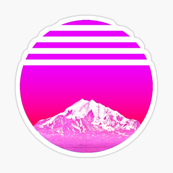 "vaporwave sun" Sticker by Electrixx | Redbubble