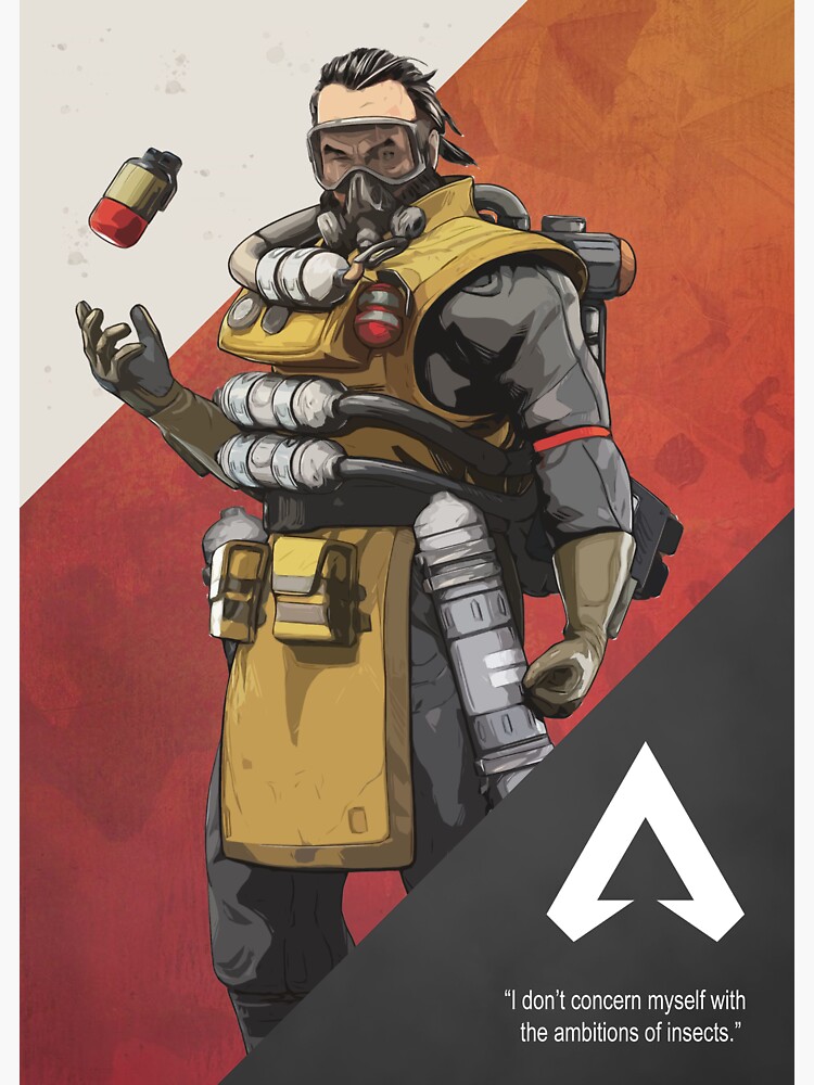 "Apex Legends Caustic Cutout Character Poster" Sticker by Gemini ...