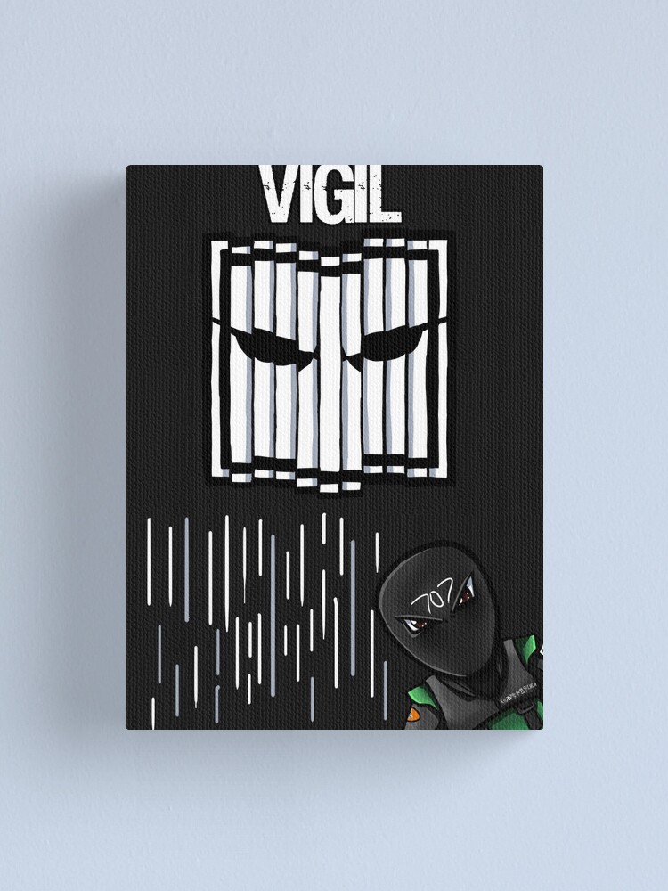 "R6S - Vigil Chibi" Canvas Print for Sale by GeorgiaSonic | Redbubble