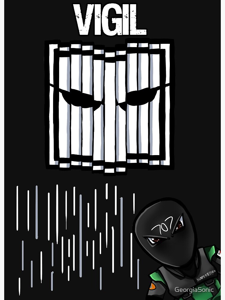 "R6S - Vigil Chibi" Art Board Print for Sale by GeorgiaSonic | Redbubble