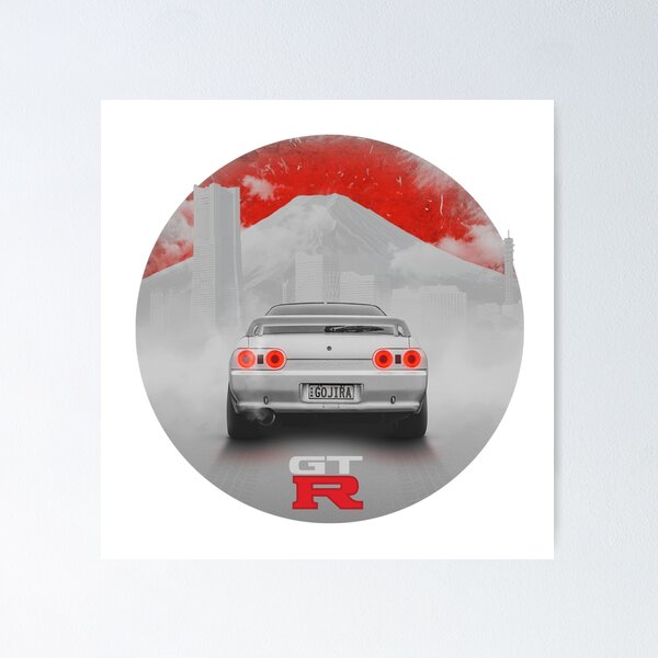 "Nissan R32 GT-R Godzilla" Poster for Sale by Andronix | Redbubble