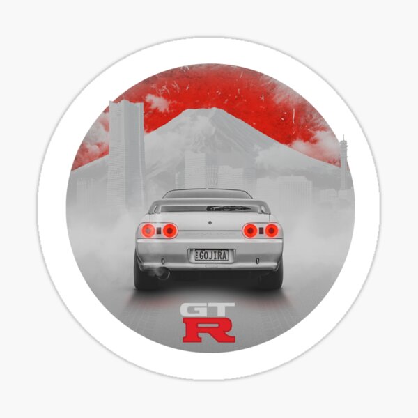 "Nissan R32 GT-R Godzilla" Sticker for Sale by Andronix | Redbubble