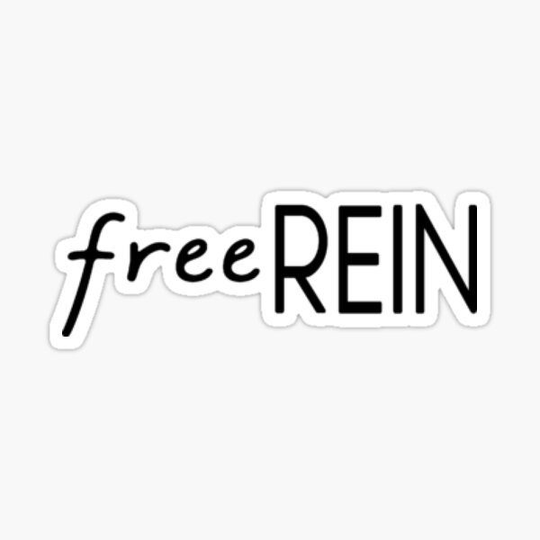 "Free Rein (white)" Sticker for Sale by Polymer | Redbubble