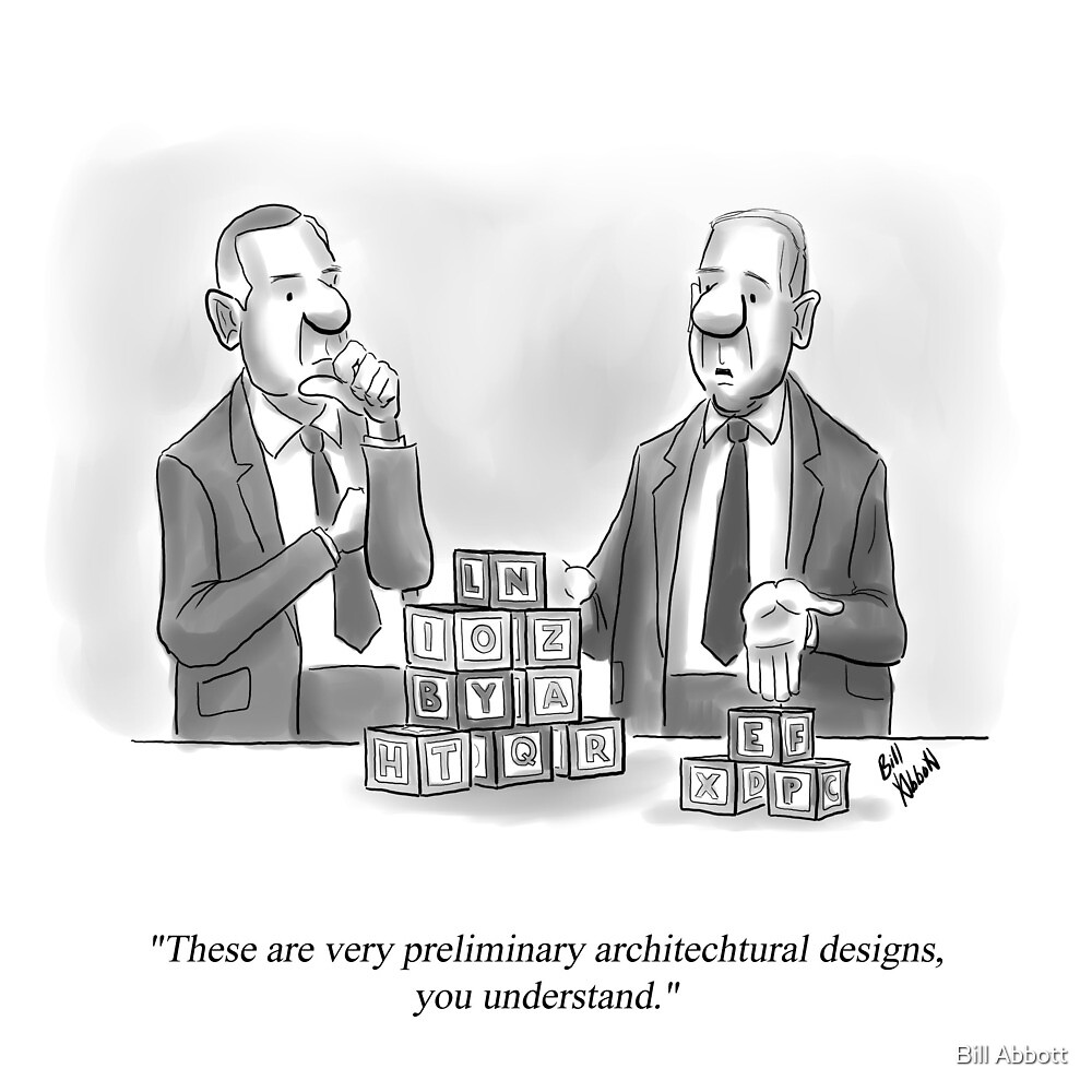 "Funny Architecture Humor Gifts" by Bill Abbott | Redbubble