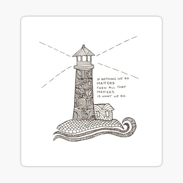 "Zentangle Lighthouse" Sticker for Sale by onezenmom | Redbubble