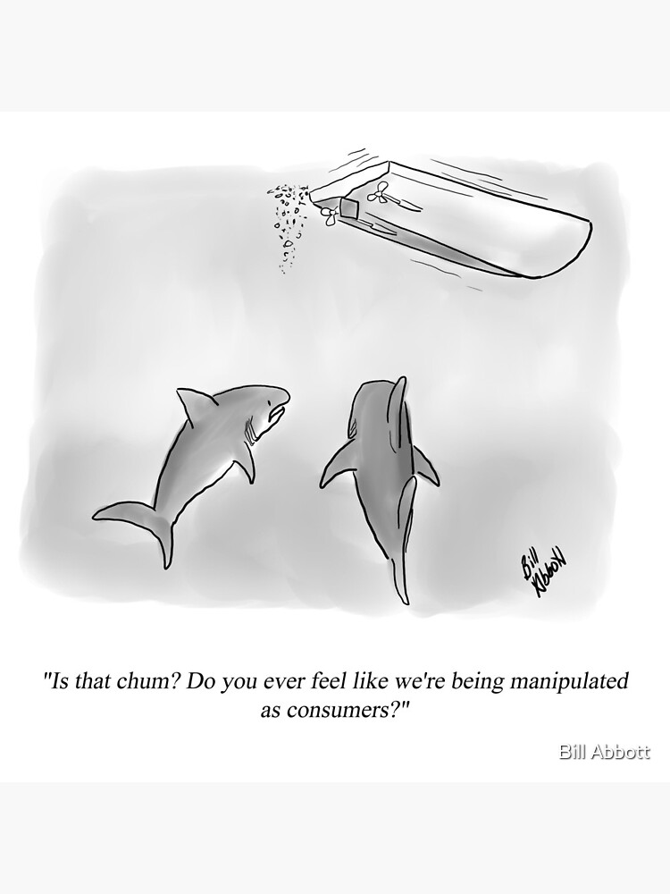 Impression photo « Cadeaux drôles de bande dessinée d'humour de requin ...