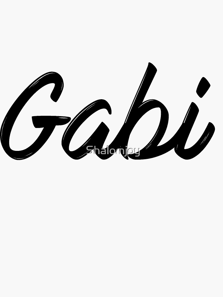 "Gabi" Sticker for Sale by Shalomjoy | Redbubble
