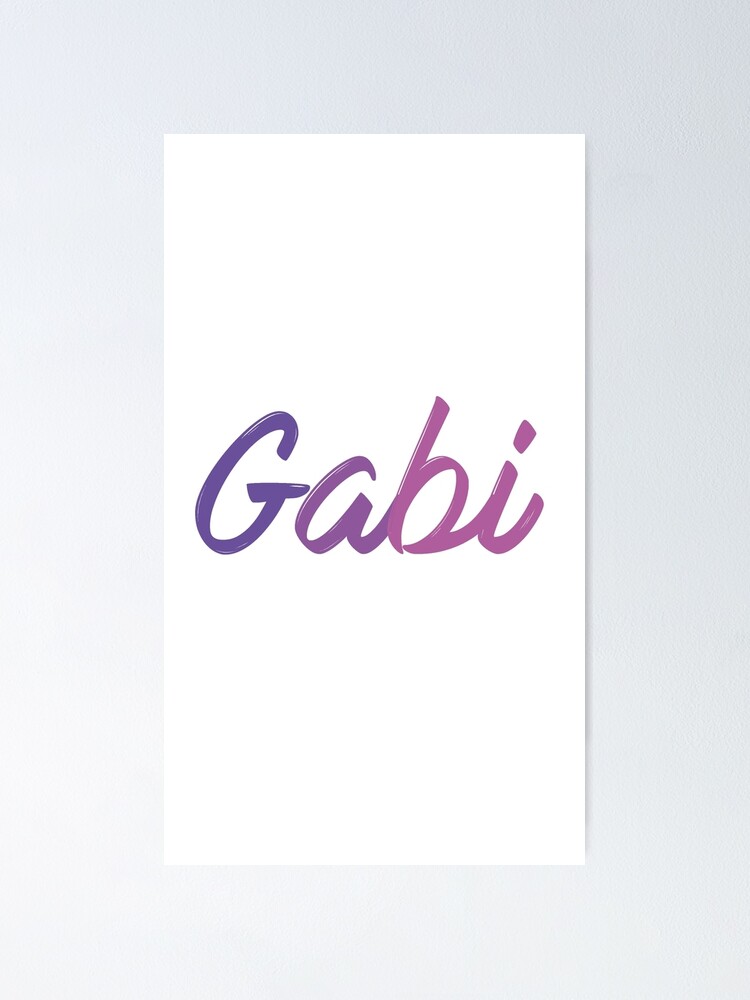 "Gabi" Poster for Sale by Shalomjoy | Redbubble