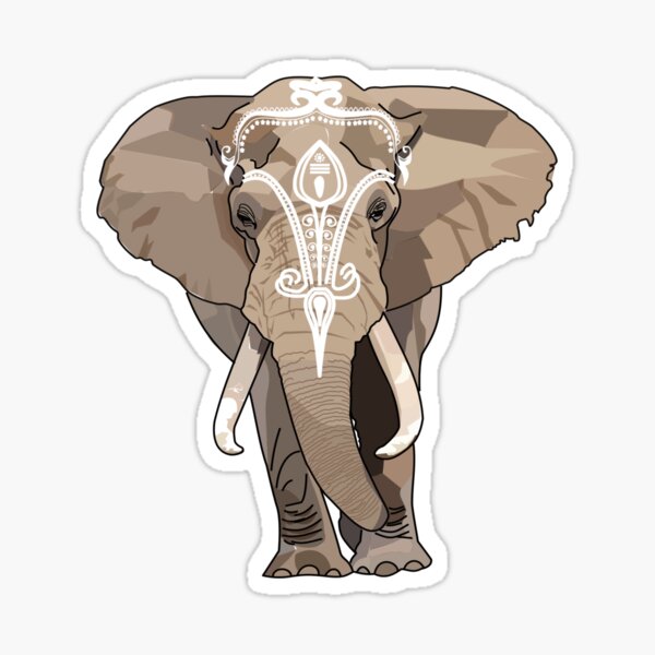 "Elephant Yoga Namaste design " Sticker for Sale by Suhadibrahim ...
