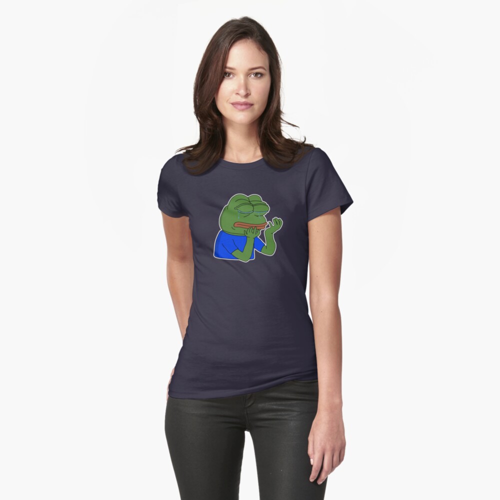 "PepeHands - White Outline" Sticker for Sale by mullelito | Redbubble