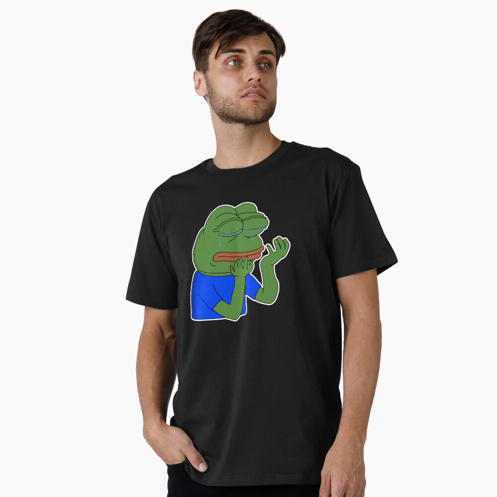 "PepeHands - White Outline" Sticker for Sale by mullelito | Redbubble