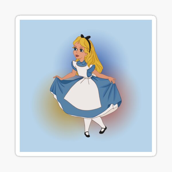 "Alice" Sticker by emmaburndesigns | Redbubble