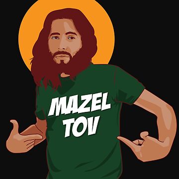 "Mazel Tov Funny Jesus Meme Jewish Hanukkah Hebrew " Poster for Sale by ...