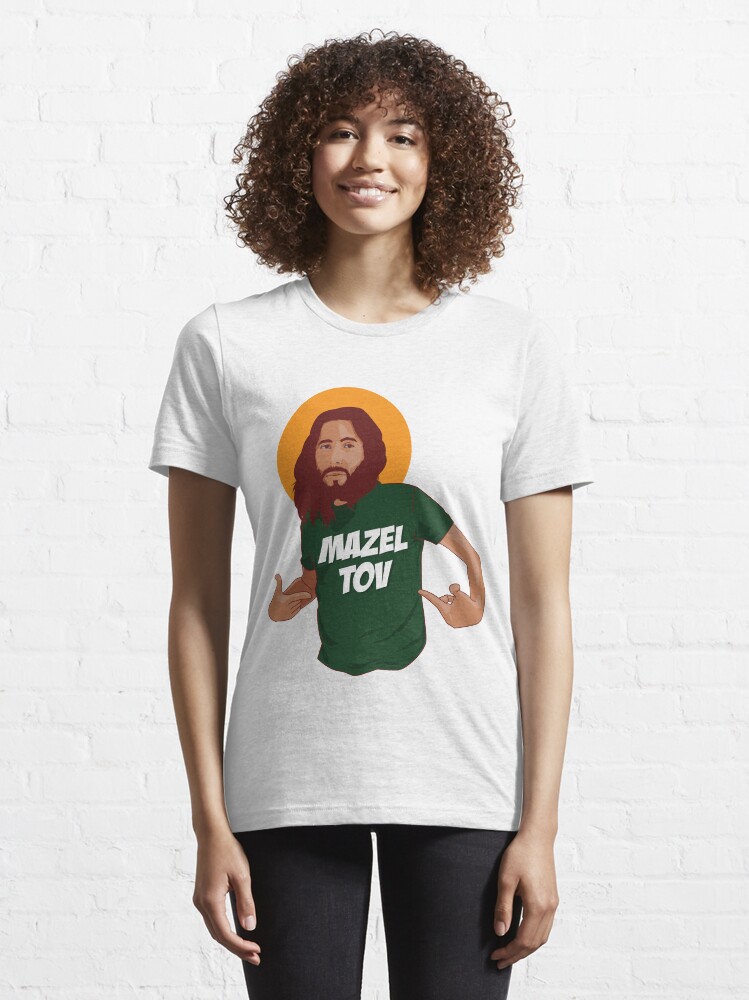 "Mazel Tov Funny Jesus Meme Jewish Hanukkah Hebrew " T-shirt for Sale ...