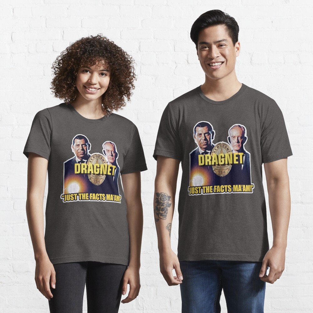 "Just the Facts Dragnet Tribute" T-shirt for Sale by 90snerd ...