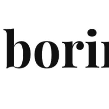 "ya boring" Sticker for Sale by sophnoelle | Redbubble