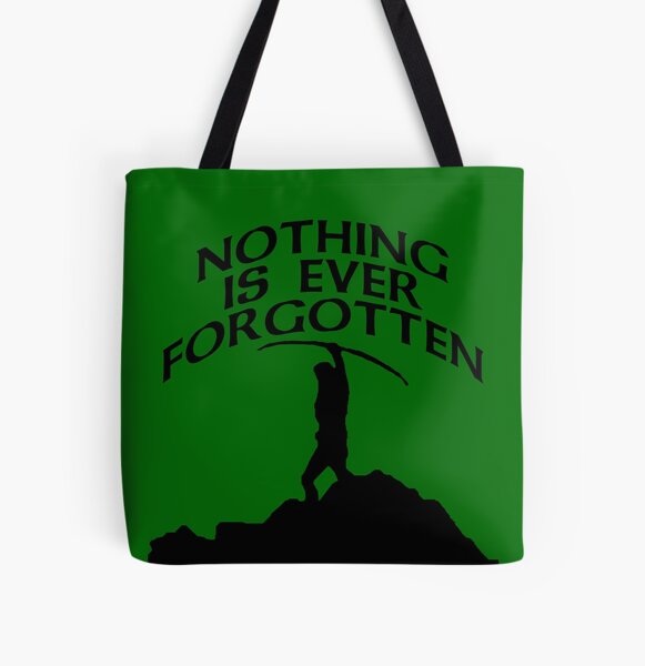 "Nothing's forgotten. Nothing is ever forgotten" Tote Bag for Sale by ...