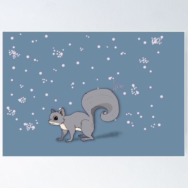 "Kou - Demon Squirrel" Poster for Sale by mischiefcorner | Redbubble