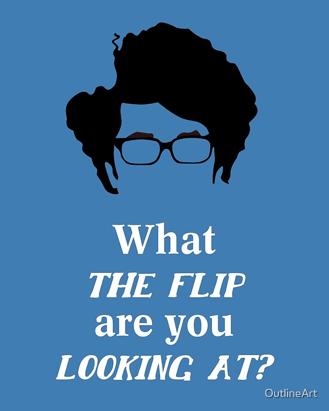 "Maurice Moss - What the Flip" by OutlineArt | Redbubble
