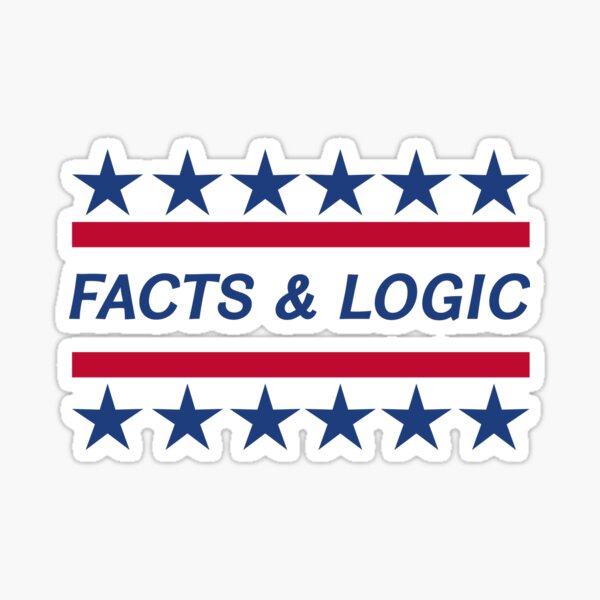 "Facts and Logic Stars and Stripes " Sticker for Sale by AmericanArt ...