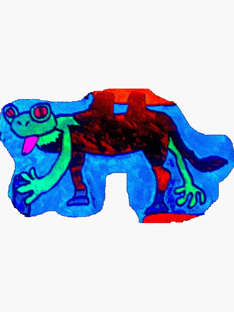 "Camel-Frog Hybrid" Sticker for Sale by OmegaRedFan | Redbubble