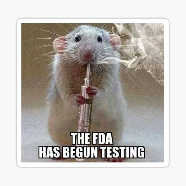 "Rat Vaping" Sticker for Sale by sarabanda | Redbubble