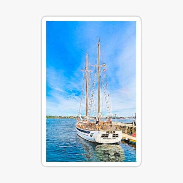 "Mar Sailboat in Halifax" Sticker for Sale by dbvirago | Redbubble