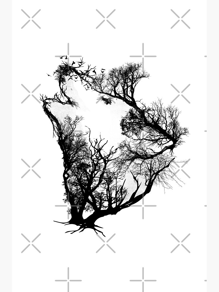 "WOLF TREE" Poster for Sale by swiro | Redbubble