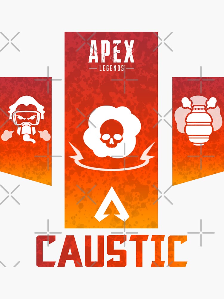 "Apex Legend - Caustic" Sticker for Sale by spacerangershop | Redbubble