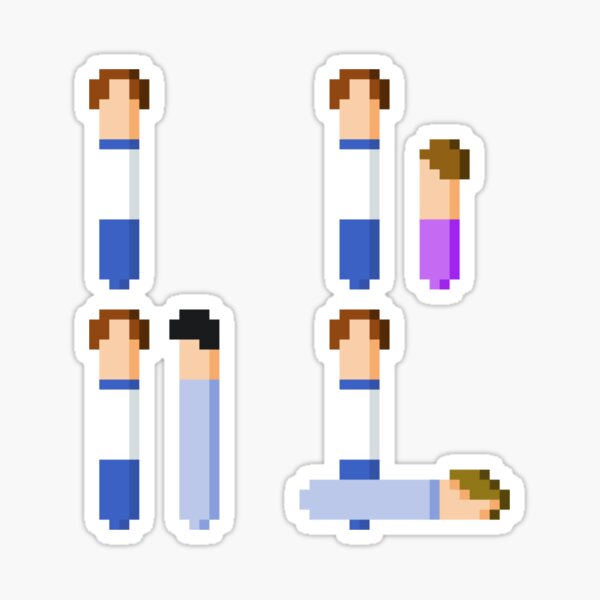 "Pixel Loss" Sticker for Sale by Leonidastee | Redbubble