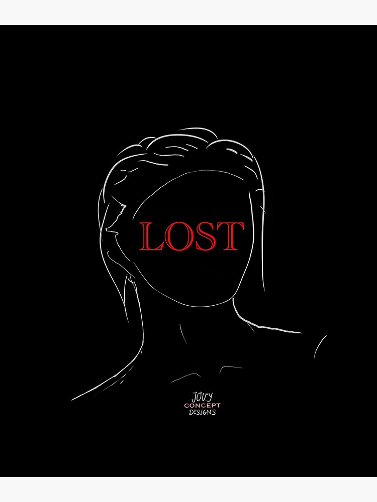 "Lost Face " Poster by itsJOUY | Redbubble