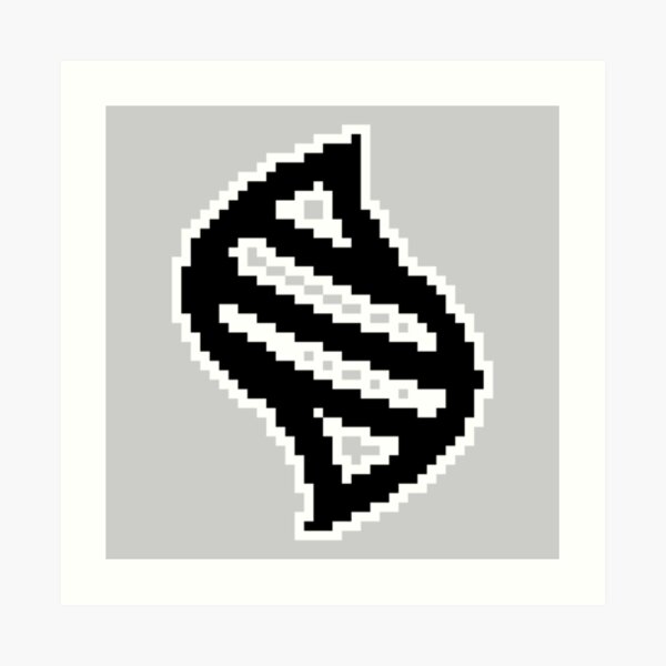 "Pixel Mega Evolution Symbol" Art Print by Leonidastee | Redbubble