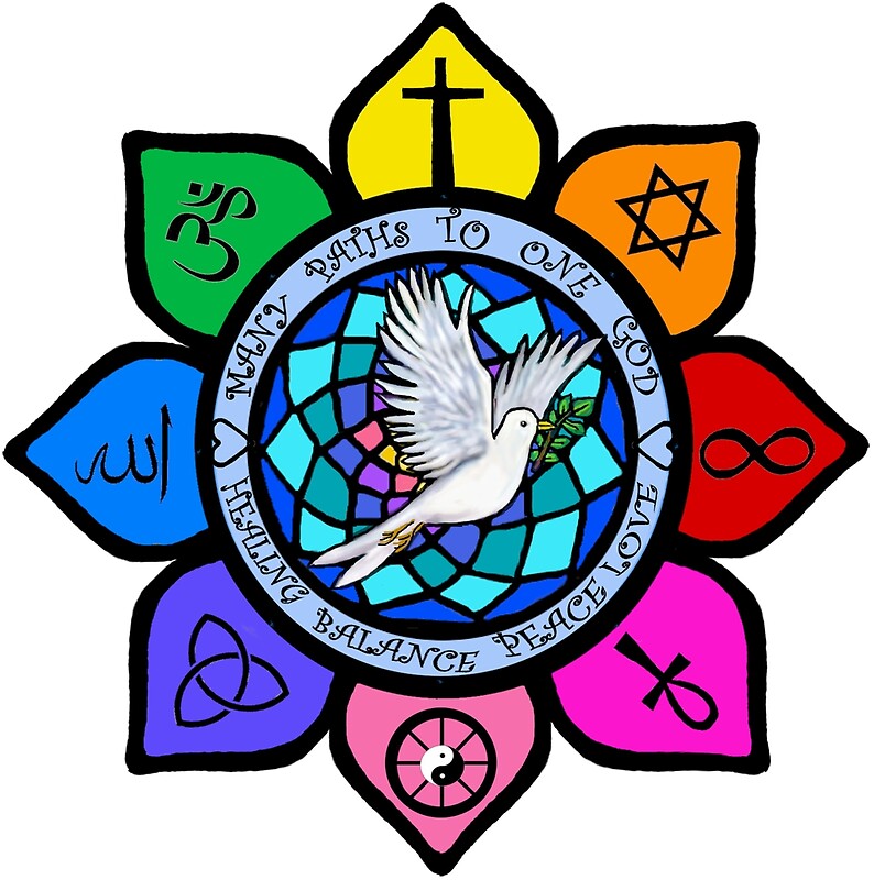 "Many Paths to One God" by JeanBFitzgerald | Redbubble