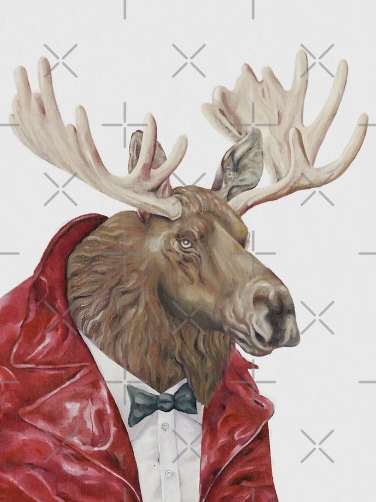"Moose in Leather" iPhone Case for Sale by AnimalCrew | Redbubble