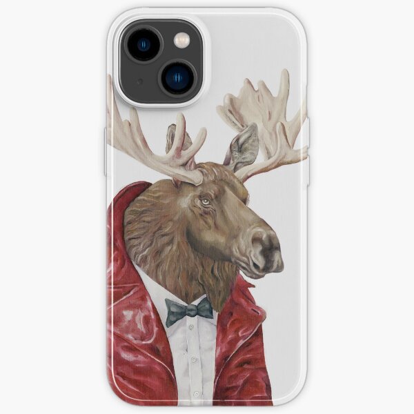 "Moose in Leather" iPhone Case for Sale by AnimalCrew | Redbubble