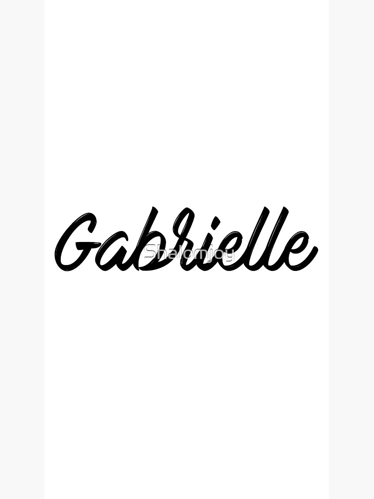 "Gabrielle" Poster by Shalomjoy | Redbubble