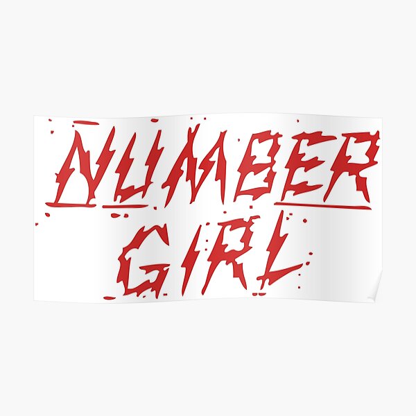 "Number Girl Logo Vinyl Sticker" Poster for Sale by SalSupremo | Redbubble