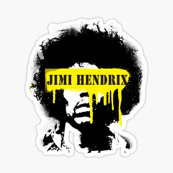 "ROCK ART / JH stencil" Sticker by designwowow | Redbubble