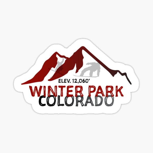Winter Park Ski Resort Stickers | Redbubble