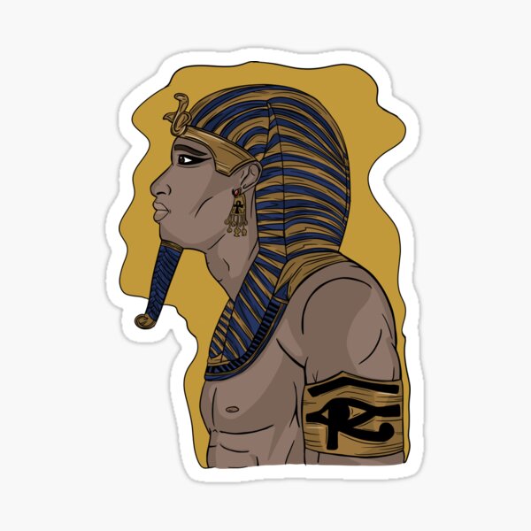 "Tutankhamun" Sticker for Sale by EarthEnso | Redbubble