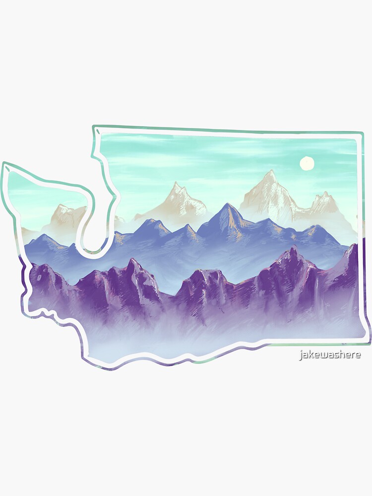 "Washington State" Sticker for Sale by jakewashere | Redbubble