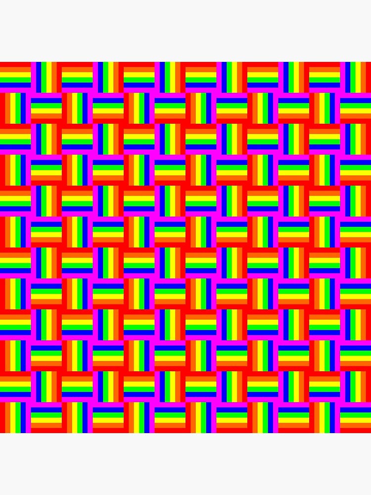 "Rainbow Check" Poster for Sale by chrissybeanz | Redbubble