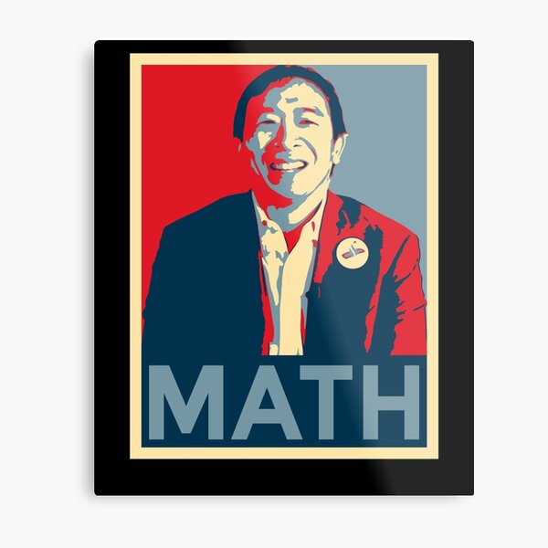 "Andrew Yang Hope Poster Math" Metal Print for Sale by hadicazvysavaca ...