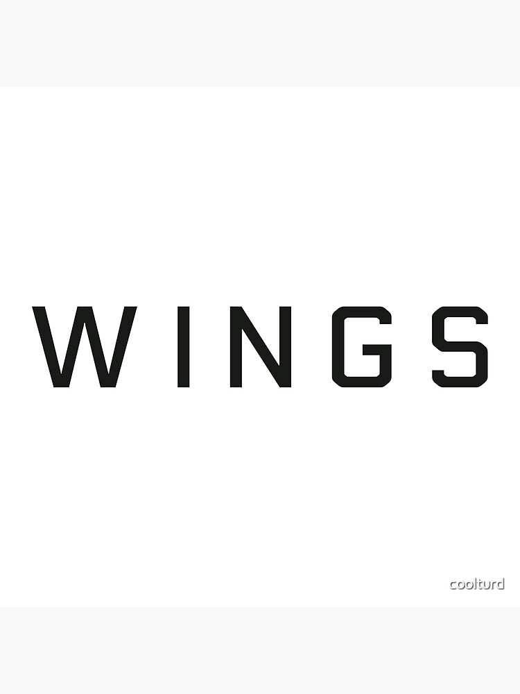 "WINGS Logo" Poster for Sale by coolturd | Redbubble